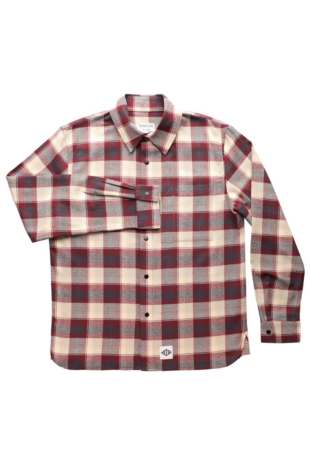 Signature - "Burgundy" Flannel Shirt Jacket | Walkerville Mercantile Ltd.